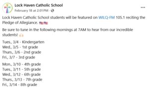 Lock Haven Catholic School – Building on Tradition and Excellence